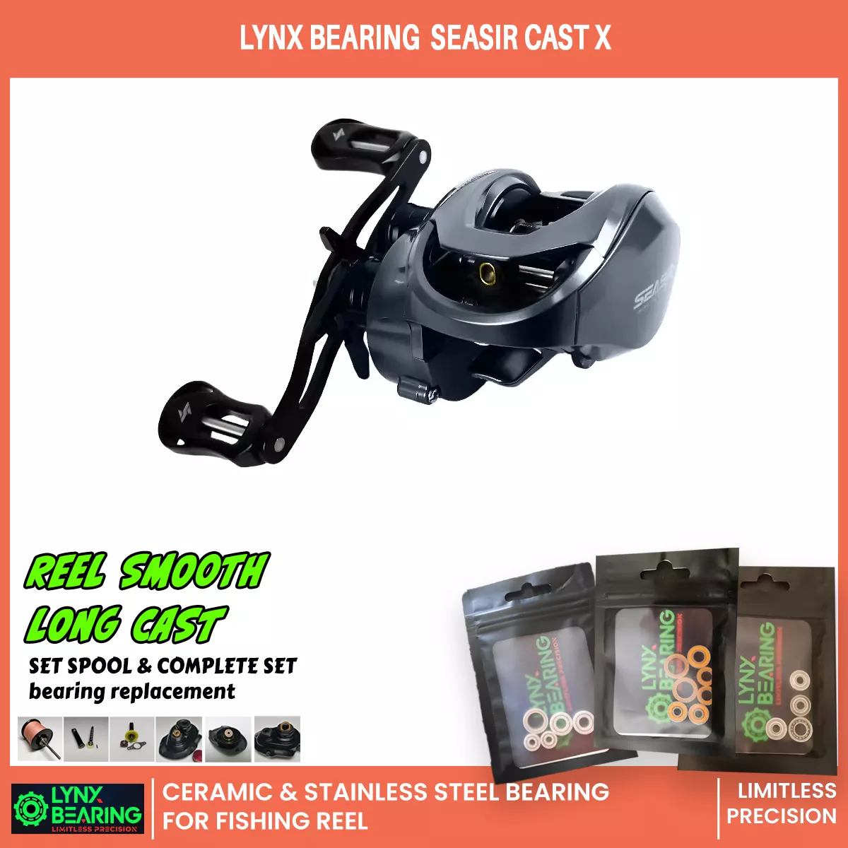 Seasir Cast X Bearing Kits | Lynx Bearing