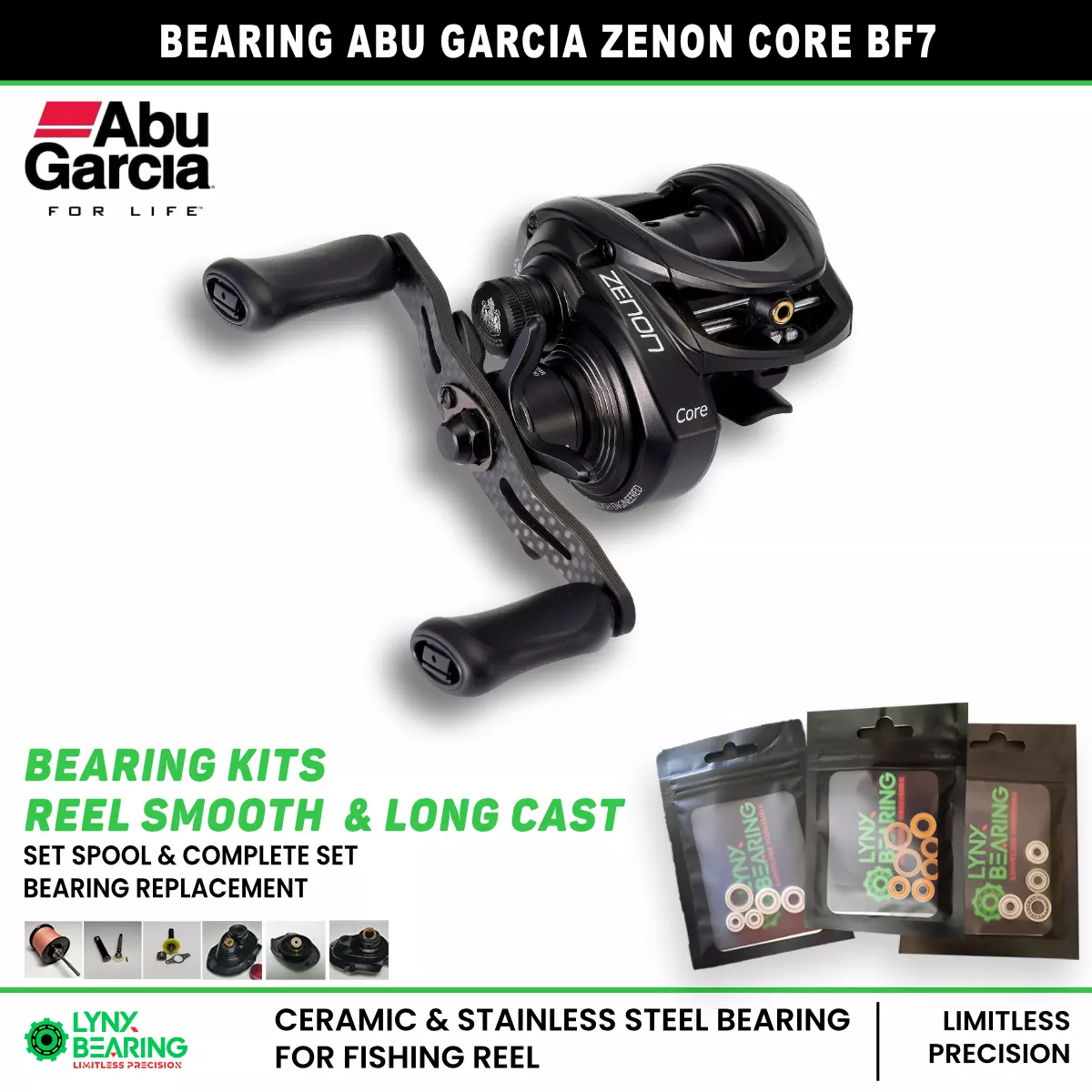 Abu Garcia Zenon Core BF7 Bearing Kits | Lynx Bearing